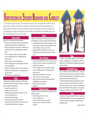 Fillable Online dms scc losrios Expectations of Student Behavior and ...