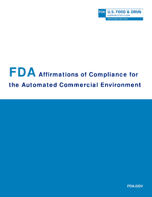 Fillable Online FDA Affirmations of Compliance for Fax Email Print ...