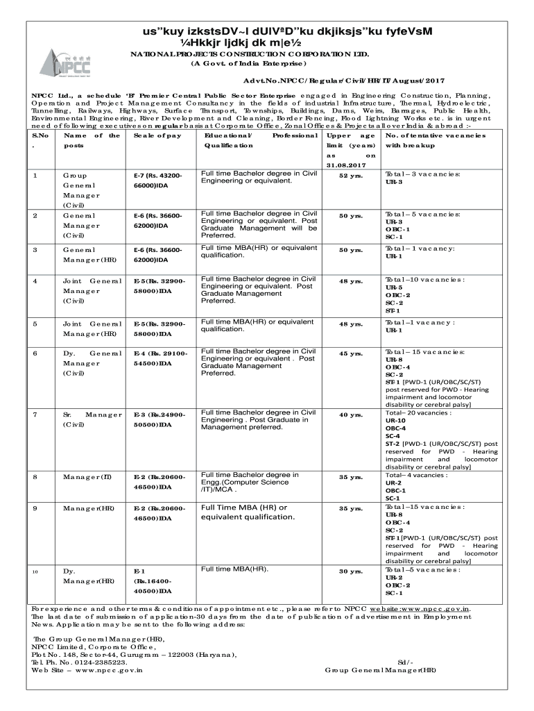 Fillable Online Hkkjr ljdkj dk me Fax Email Print - pdfFiller