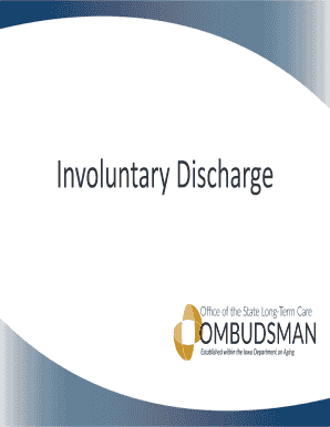 Fillable Online Involuntary Discharge Fax Email Print - pdfFiller