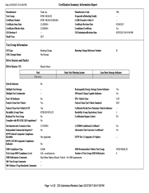 Fillable Online Certification Summary Information Report Fax Email ...