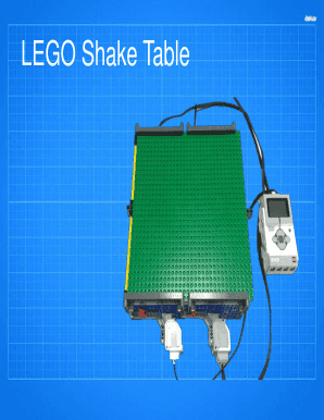Fillable Online LEGO Shake Table Fax Email Print - pdfFiller