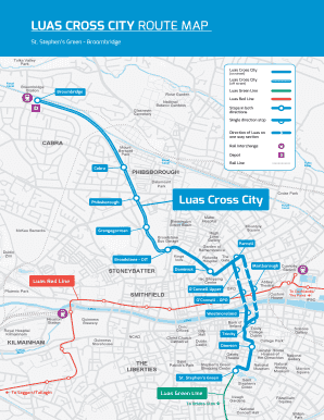 Fillable Online LUAS CROSS CITY ROUTE MAP Fax Email Print - pdfFiller