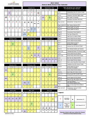 Fillable Online District Wide School Year Calendar Fax Email Print ...