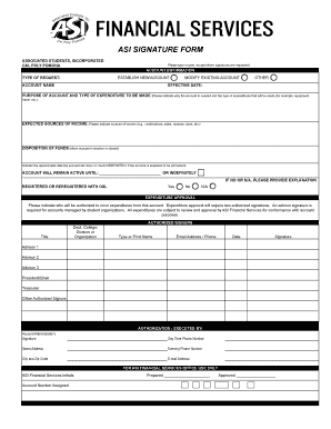 Fillable Online ASI SIGNATURE FORM Fax Email Print - pdfFiller