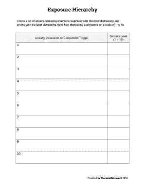 Fillable Online Exposure Hierarchy Fax Email Print - pdfFiller