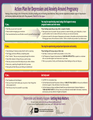 Action Plan For Anxiety - Fill Online, Printable, Fillable, Blank ...