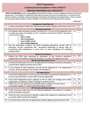 Fillable Online ECCE Programme Fax Email Print - pdfFiller