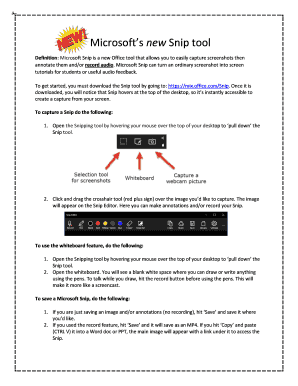 Fillable Online Microsofts new Snip tool Fax Email Print - pdfFiller