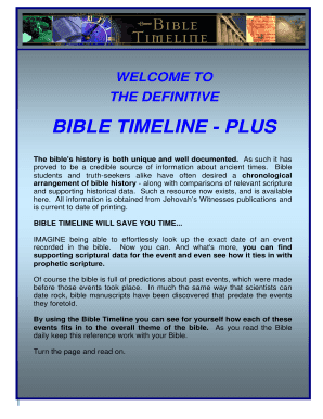 Fillable Online BIBLE TIMELINE - PLUS Fax Email Print - pdfFiller