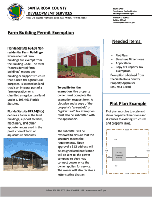 Fillable Online Farm Building Permit Exemption Fax Email Print - pdfFiller