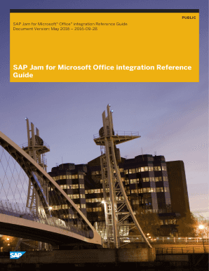 Fillable Online SAP Jam for Microsoft Office integration Reference ...