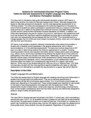 Fillable Online Guidance for Individualized Education Program Teams Fax Email Print - pdfFiller