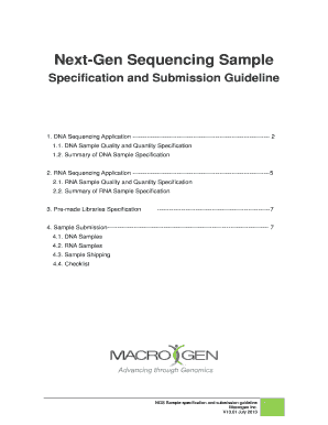 Fillable Online Next-Gen Sequencing Sample Fax Email Print - pdfFiller
