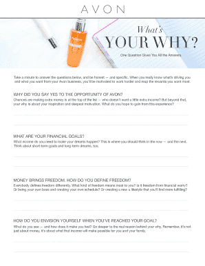 Fillable Online YOUR WHY Fax Email Print - pdfFiller