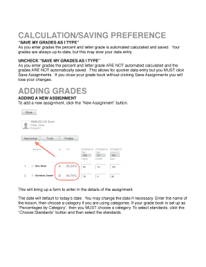 Fillable Online CALCULATION/SAVING PREFERENCE Fax Email Print - pdfFiller