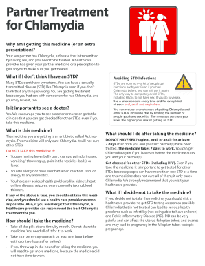 Fillable Online azdhs Partner Treatment for Chlamydia - azdhs Fax Email ...