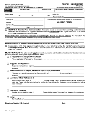 Fillable Online REOPEN / MODIFICATION Fax Email Print - pdfFiller