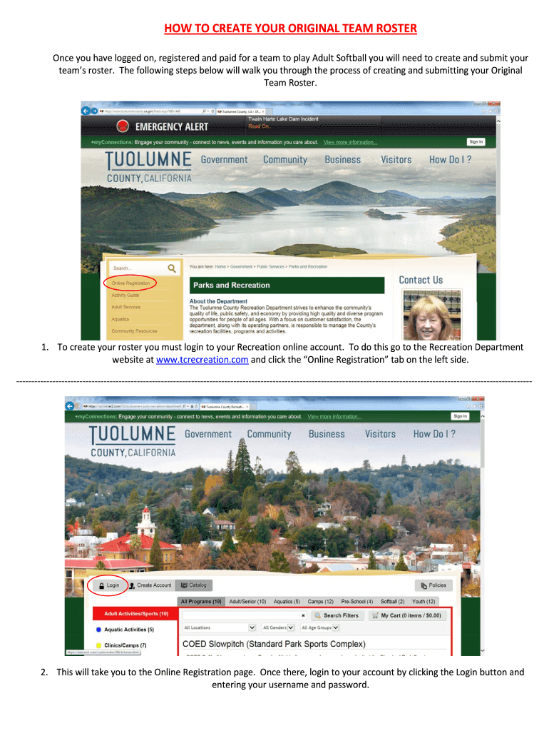 Fillable Online HOW TO CREATE YOUR ORIGINAL TEAM ROSTER Fax Email Print ...