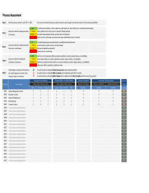 Fillable Online Process Assessment Fax Email Print - pdfFiller