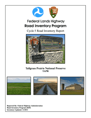 Fillable Online Cycle 5 Road Inventory Report Fax Email Print - pdfFiller