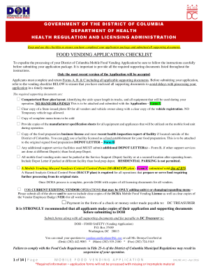 Fillable Online doh dc Keep and use this checklist to ensure you have ...