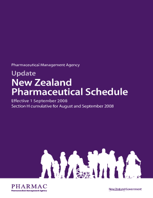Fillable Online Pharmaceutical Schedule Fax Email Print - pdfFiller