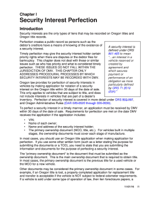 Fillable Online oregon Security interests are the only types of liens that may be recorded on ...