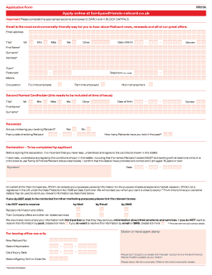 Fillable Online Apply online at familyandfriends-railcard Fax Email ...