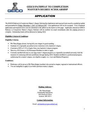 Fillable Online GEICO PATHWAY TO COMPLETION Fax Email Print - pdfFiller