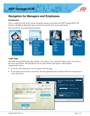 Fillable Online ADP Vantage HCM Fax Email Print - pdfFiller