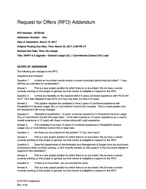 Fillable Online RFO Number: RFO0192 Fax Email Print - pdfFiller