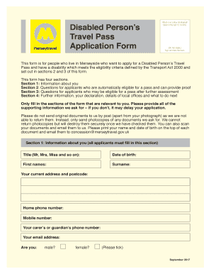 Fillable Online Travel Pass Fax Email Print - pdfFiller
