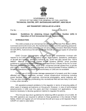 Fillable Online Guidelines for obtaining Unique Identification Number ...