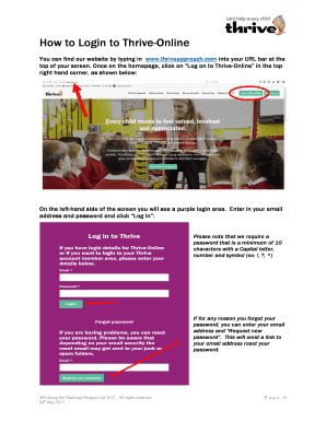 Fillable Online How to Login to Thrive-Online Fax Email Print - pdfFiller