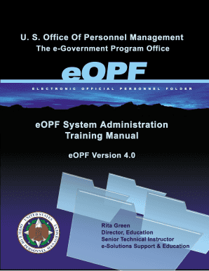 Fillable Online The United States Office Of Personnel Management eOPF ...