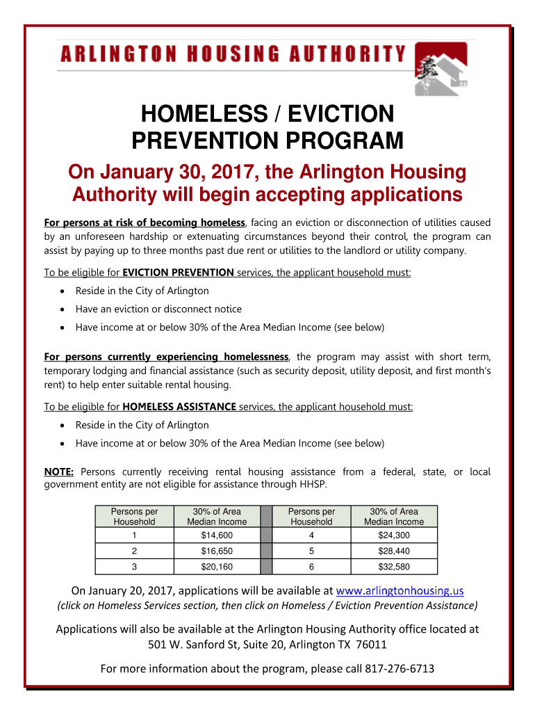 Fillable Online HOMELESS / EVICTION Fax Email Print - pdfFiller