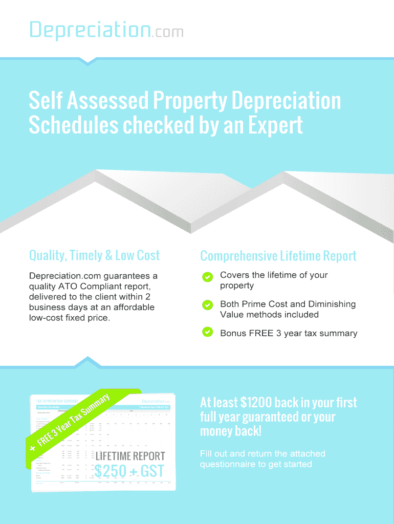 Fillable Online Self Assessed Property Depreciation Fax Email Print ...