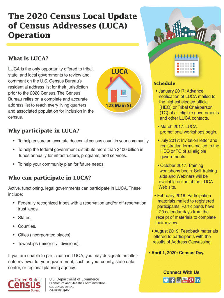 Fillable Online The 2020 Census Local Update Fax Email Print - pdfFiller
