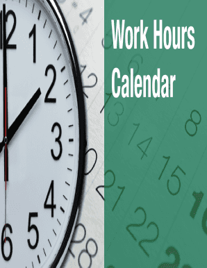 Fillable Online dol Work Hours Calendar pdf - dol Fax Email Print ...