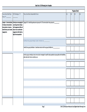 Fillable Online Duals Tool: CCO Planning Form Template Fax Email Print ...
