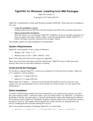 Installing Msi Files - Fill Online, Printable, Fillable, Blank | pdfFiller