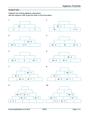Fillable Online Algebraic Pyramids Fax Email Print - pdfFiller