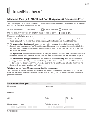 Fillable Online You can use this form to file an appeal or grievance ...