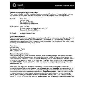 Fillable Online Consumer Complaint Notice Fax Email Print - pdfFiller