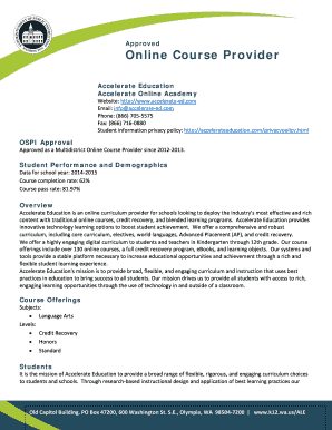 Fillable Online Accelerate Online Academy Fax Email Print - pdfFiller