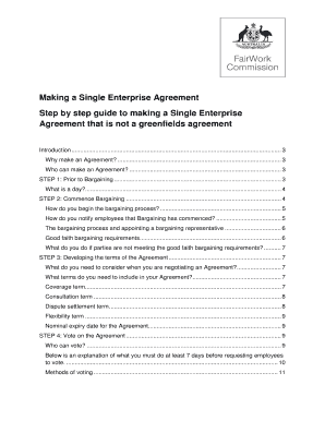 Fillable Online Making a Single Enterprise Agreement Fax Email Print ...