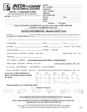 Fillable Online VSI-001 - STANDARD FORM Fax Email Print - pdfFiller
