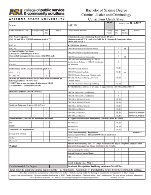Fillable Online ccj asu ASU ID: Fax Email Print - pdfFiller