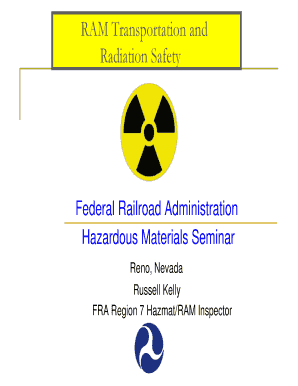 Fillable Online fra dot Radiation Safety - fra dot Fax Email Print ...